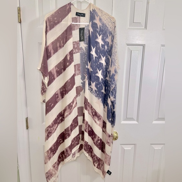 Marcus Adler | Accessories | Nwt Marcus Adler American Flag Duster ...